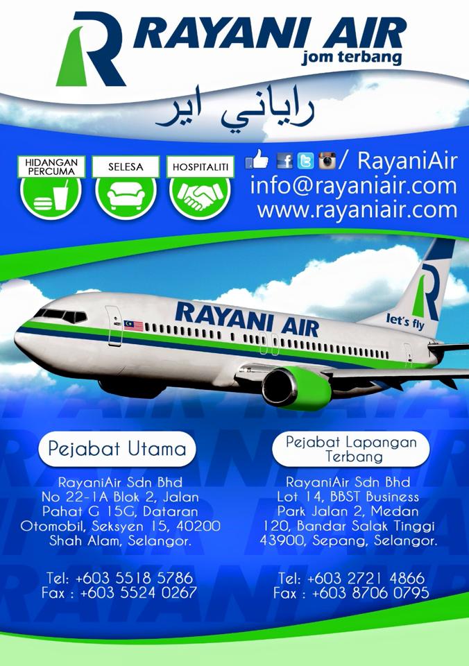 Rayani Air Syarikat Penerbangan Patuh Syariah Malaysia - BinMuhammad