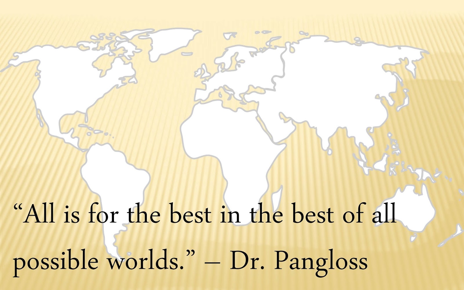 Gypsy Daughter Essays: Diagramming Pangloss: All is for the Best in the ...