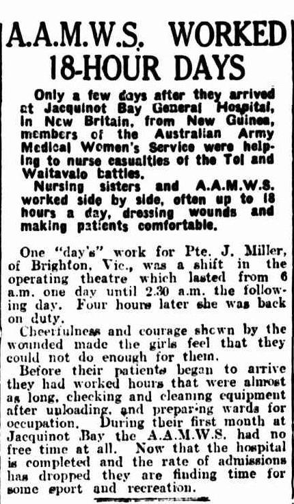 Ellis and Fisher Families: AAMWS worked 18-hour days