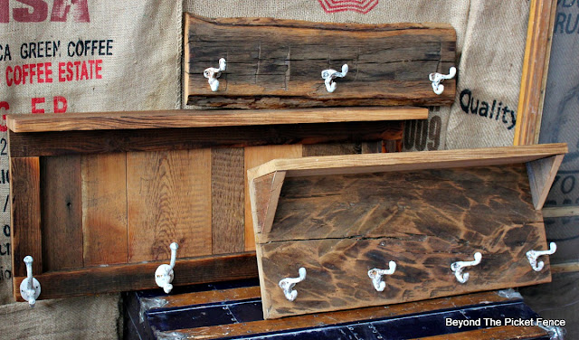 Beyond The Picket Fence: Rustic Coat Hooks