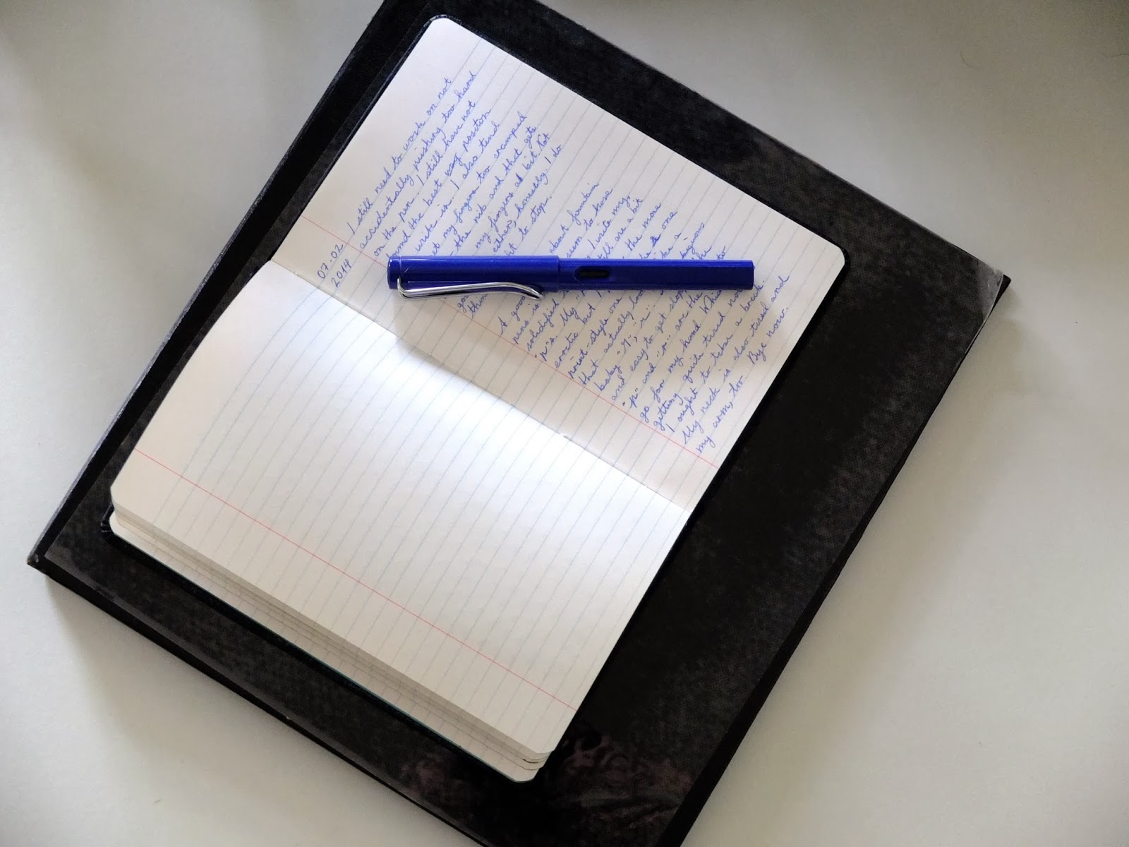 x over it: First fountain pen / Writing setup