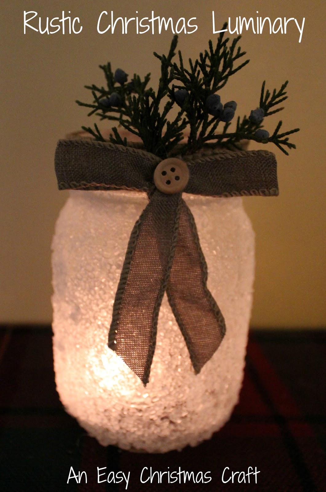 Easy Rustic DIY Christmas Luminary - The (mis)Adventures of a ...