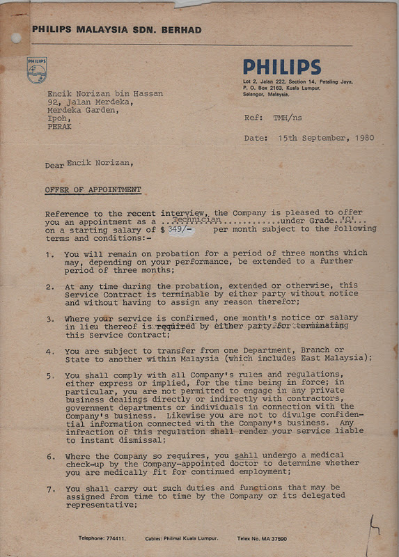 My journey with the Linux Operating System: PHILIPS Job Offer letter