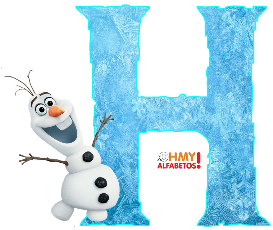 Alfabeto de Olaf de Frozen Sonriendo. - Oh my Alfabetos!
