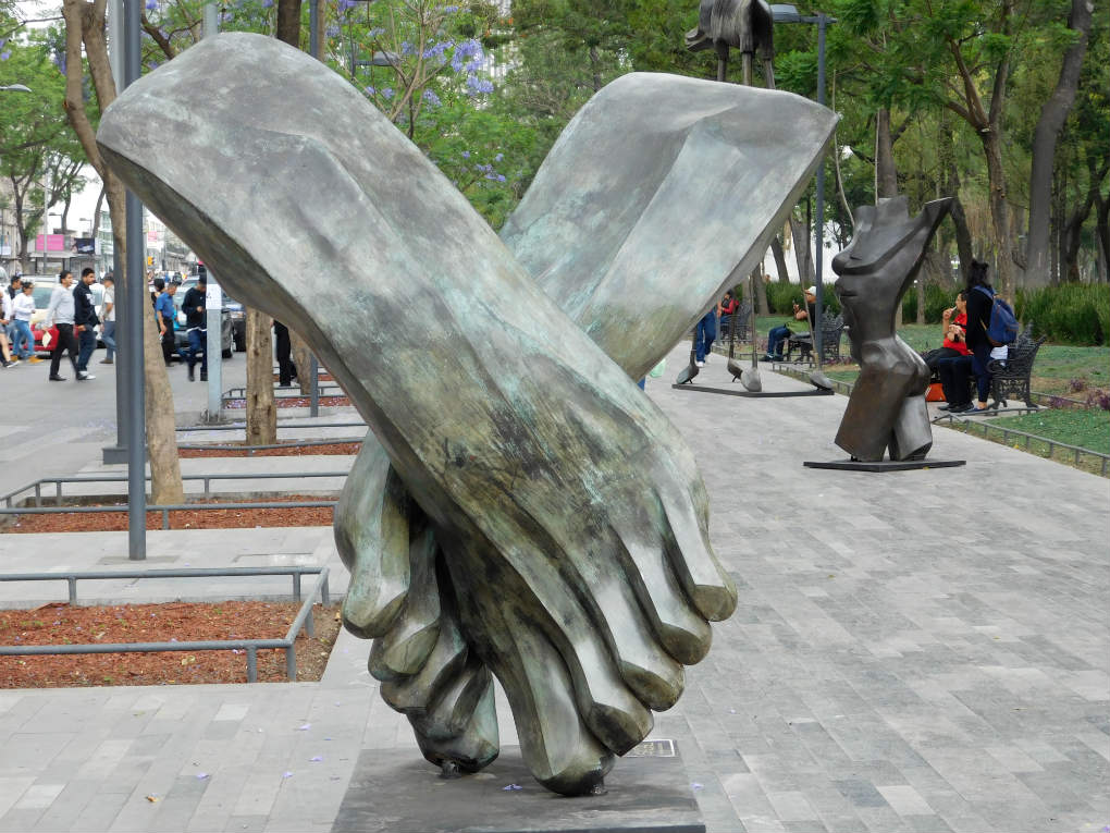 Esculturas de José Sacal en la Alameda