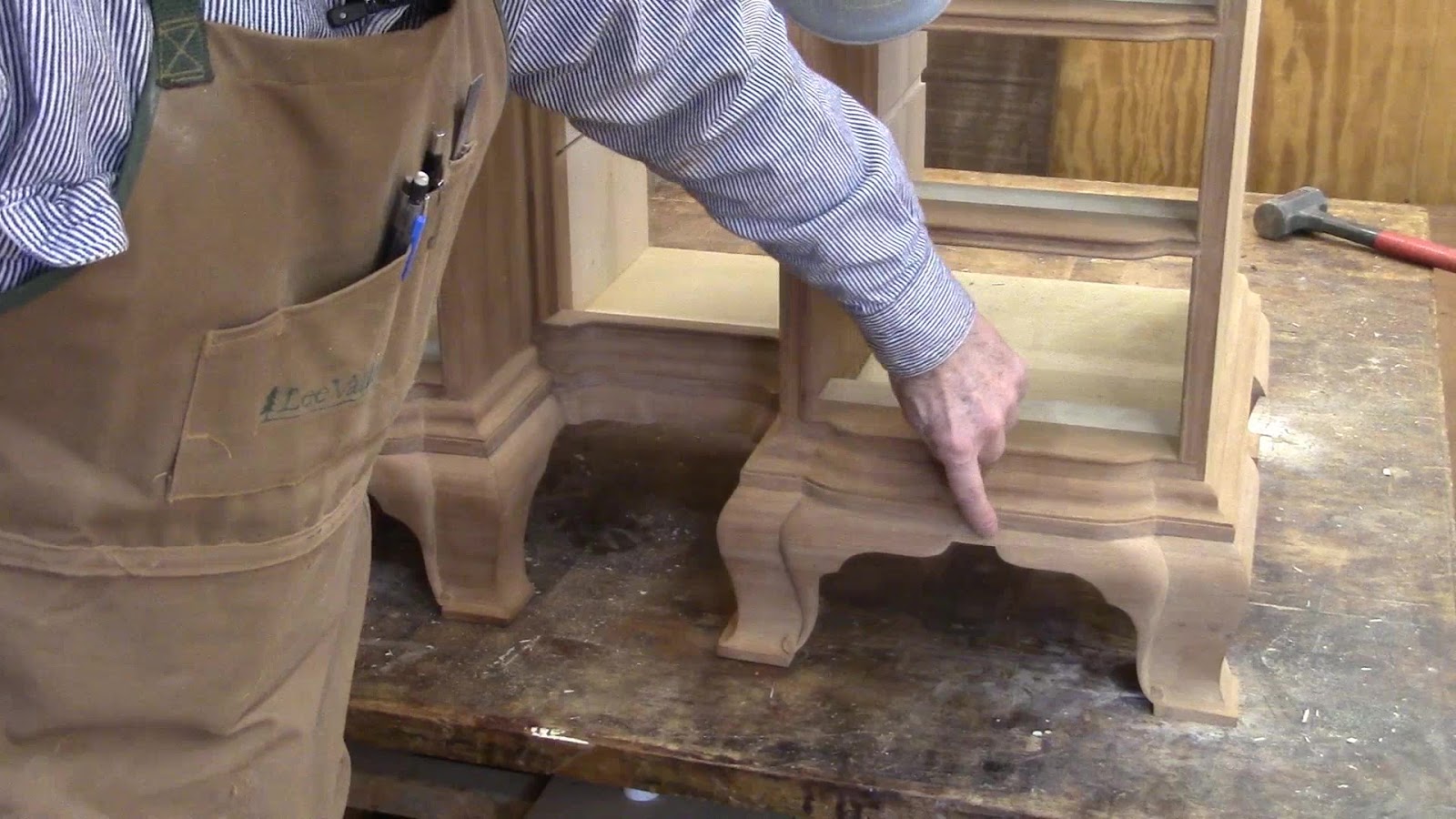 David Boeff Furniture Maker: Townsend Kneehole Bureau Ogee Bracket Feet ...