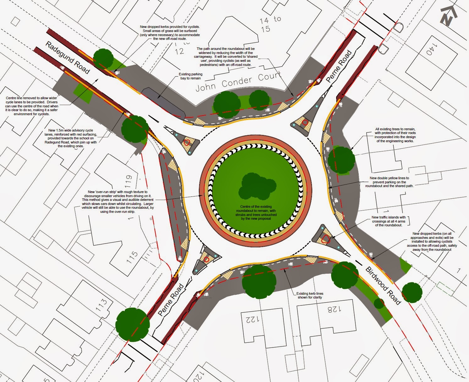 RadWagon: Perne Road, Radegund Road, Birdwood Road Roundabout