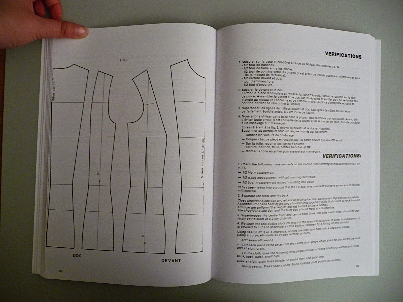 ESMOD Pattern Drafting Textbook - modelist kitapları