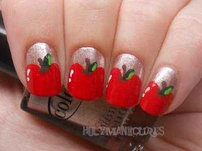 Holy Manicures: Red Apple Nails.
