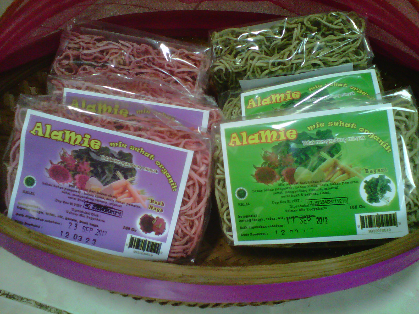 Mie dan snack sayur sehat alamie