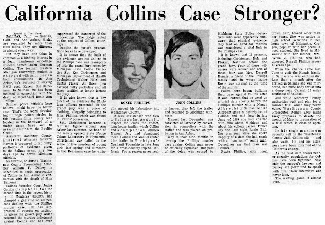 RETRO KIMMER'S BLOG: THE MICHIGAN COED KILLER: JOHN NORMAN COLLINS UPDATE