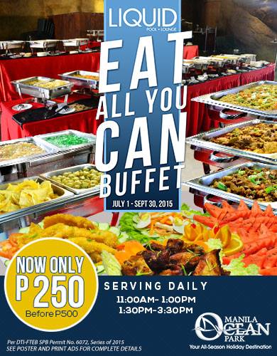 Manila Shopper: Manila Ocean Park's Liquid Eat-All-You-Can Buffet Promo ...