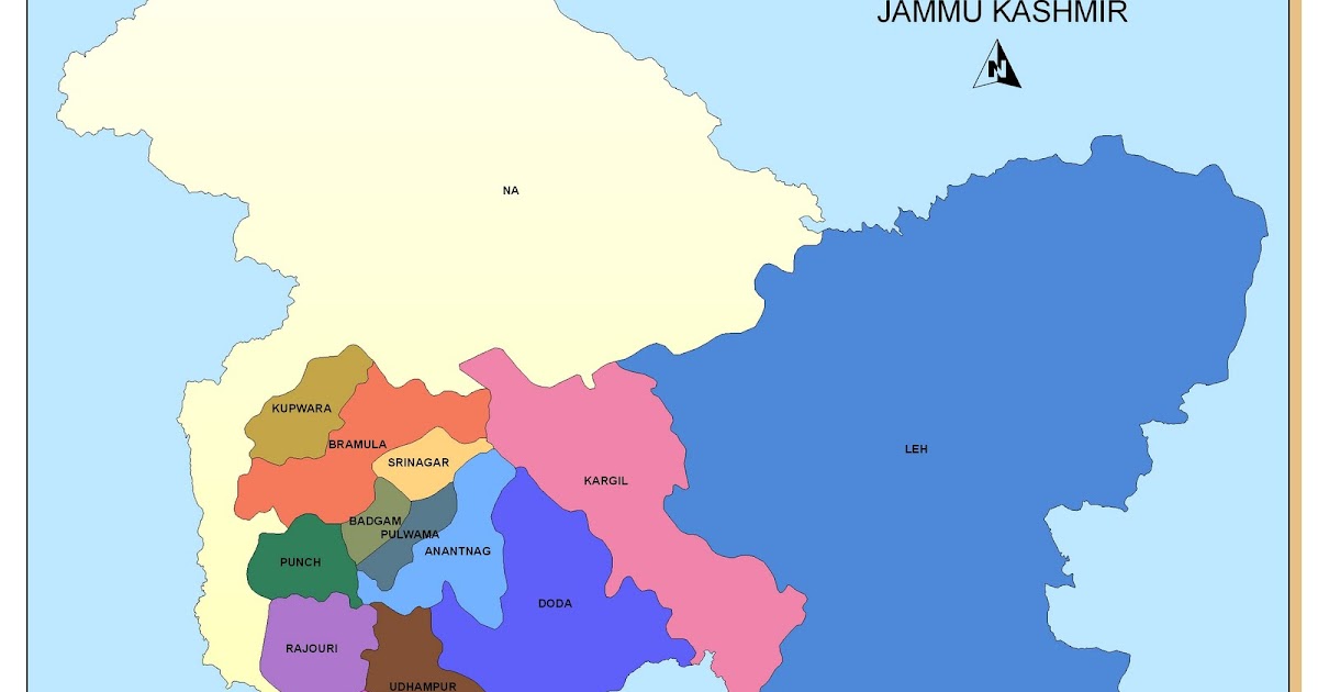 Remote Sensing and GIS: Political Map of Jammu & Kashmir