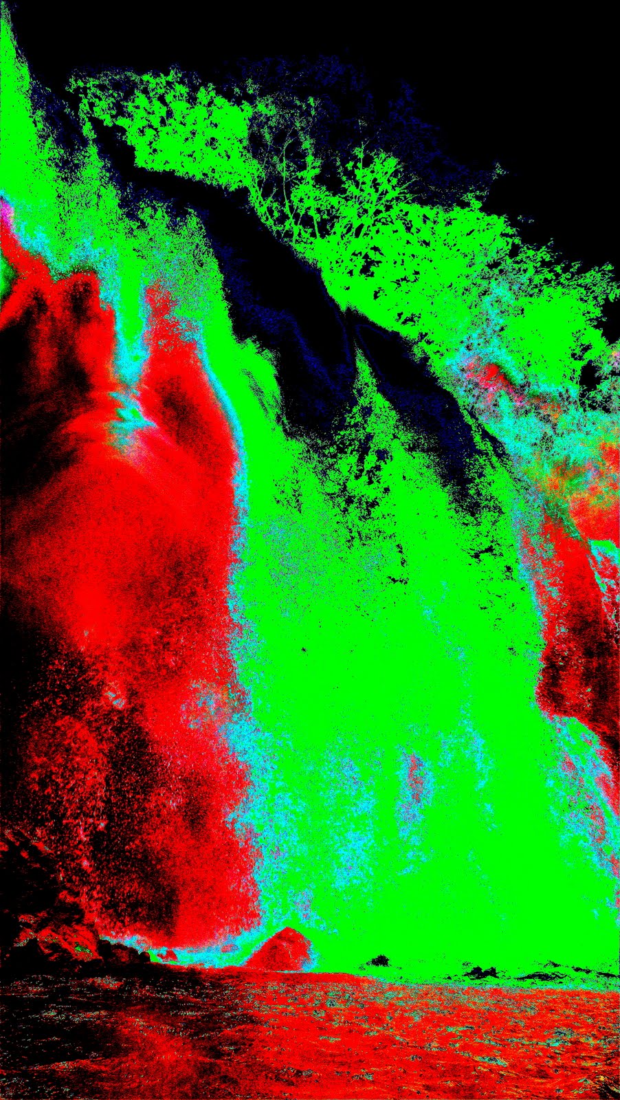 Psychedelic Waterfall: Four New Psychedelic Waterfall Prints~