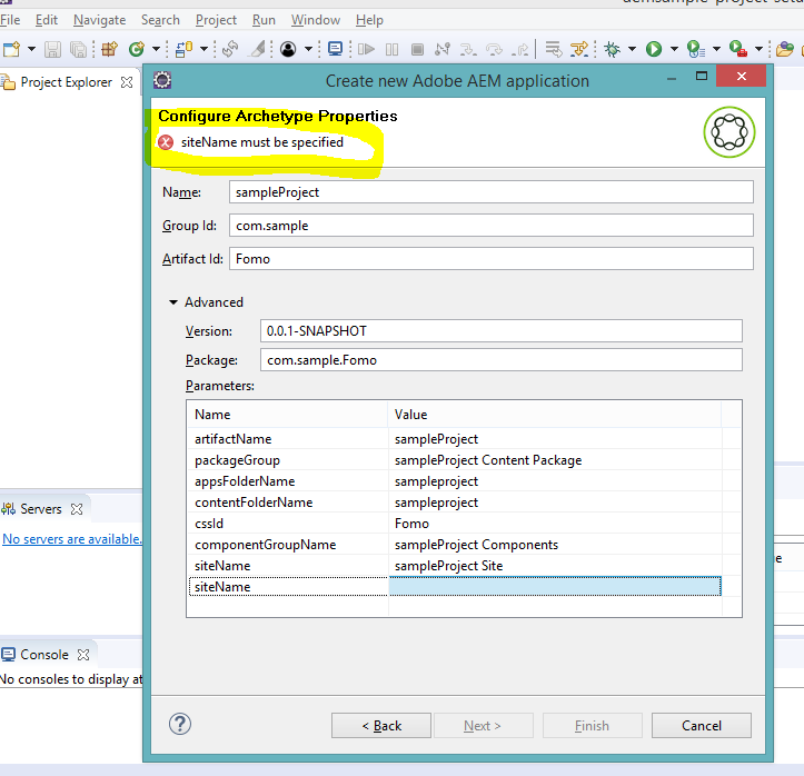 AEM/CQ5 : Configuration of AEM Plugin for Eclipse