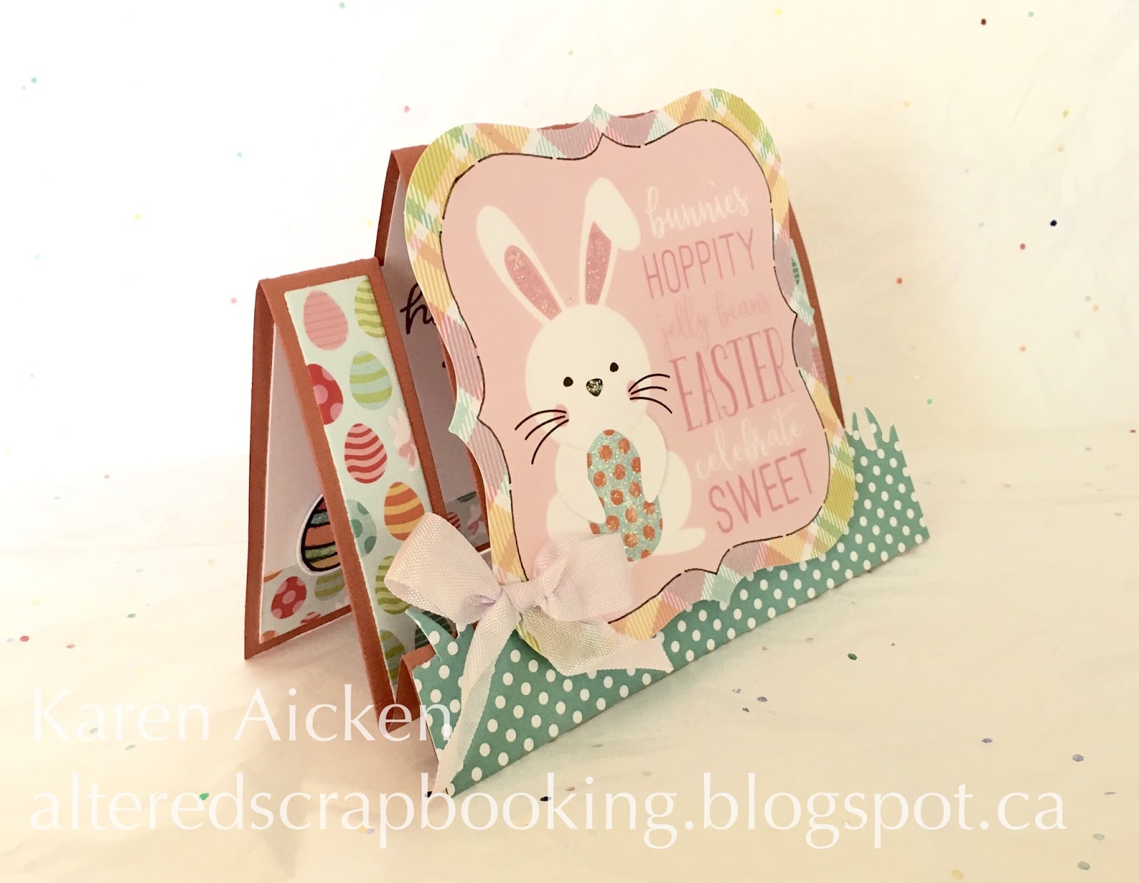 Altered Scrapbooking: Easter Bunny Center Step Card