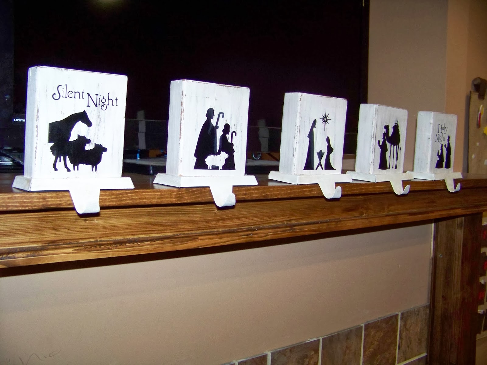 The Ferrell Boys and Me . . .: Christmas Craft: Nativity Stocking Holders