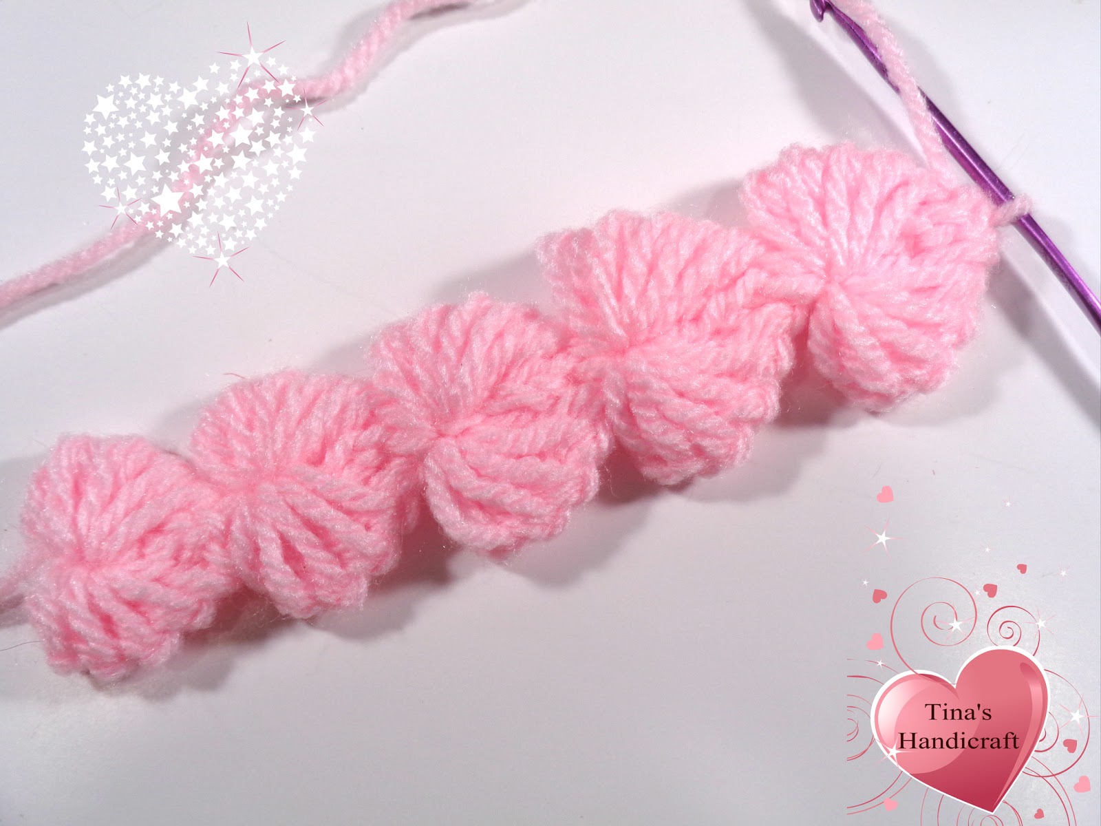 Tina's handicraft : heart crochet string