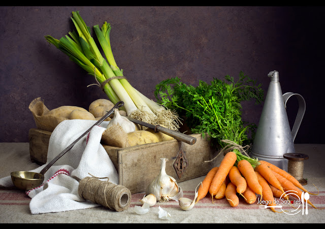 JUEGO DE SABORES : PORRUSALDA DE BACALAO