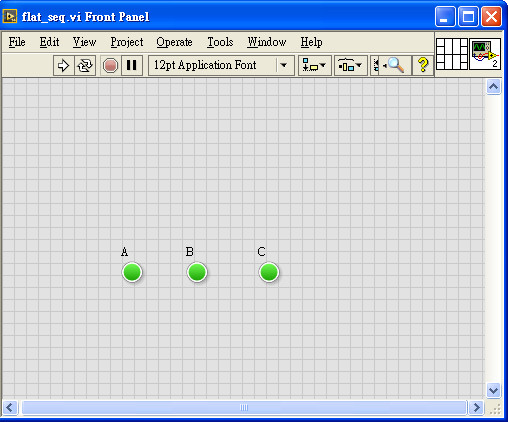 小螞蟻的學習筆記: LabVIEW: Flat Sequence 結構 和 Case 結構
