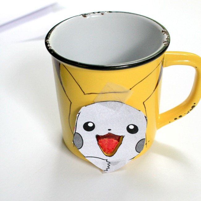 DIY Pokemon GO Sharpie Pikachu Cup - Crafts a la mode