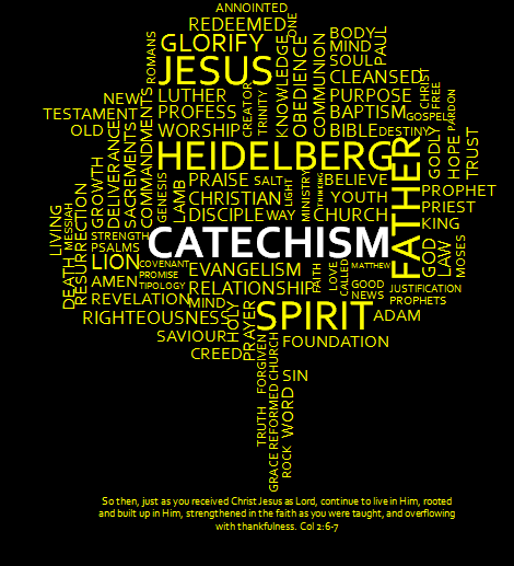 e-Devotions: Catechism Logo (Word Cloud)
