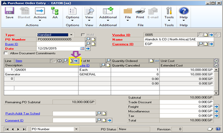 Dynamics GP: Purchasing Fixed Assets through Purchase order processing