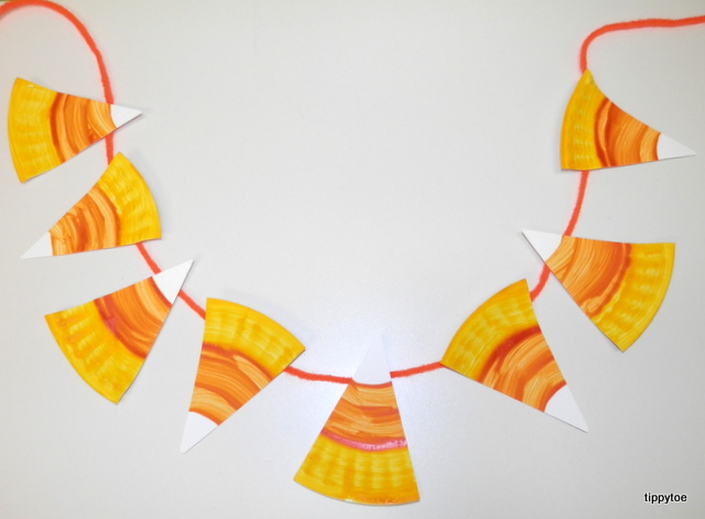 Tippytoe Crafts: Candy Corn Necklace Craft
