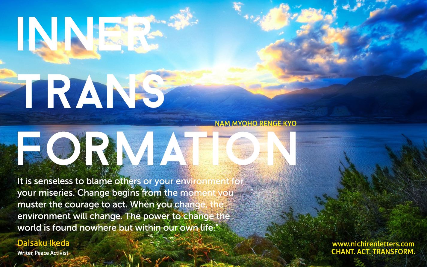 Letters to a Nichiren Buddhist: INNER - TRANSFORMATION