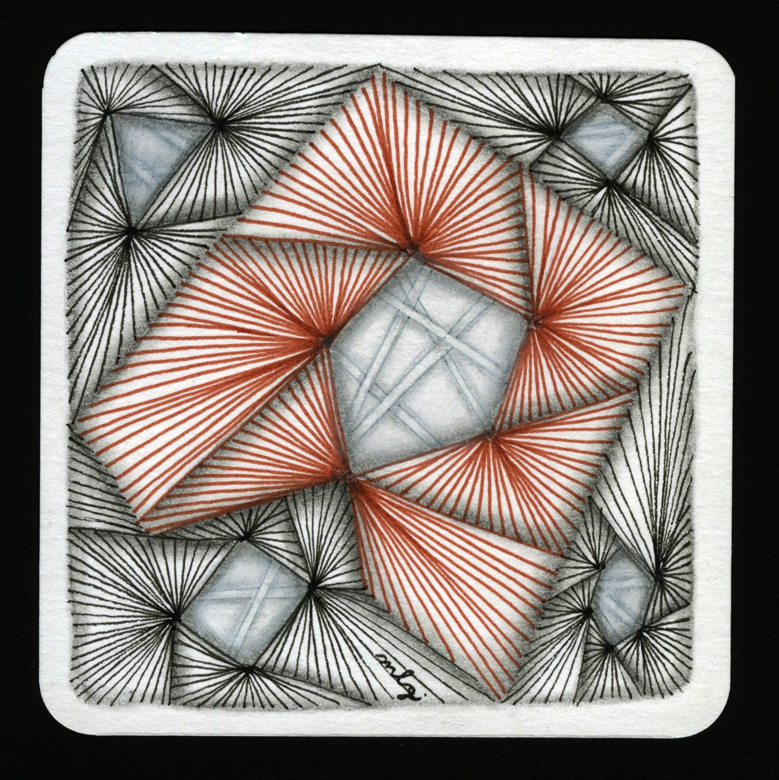 Tickled To Tangle: "It's a String Thing" #257 Tiles