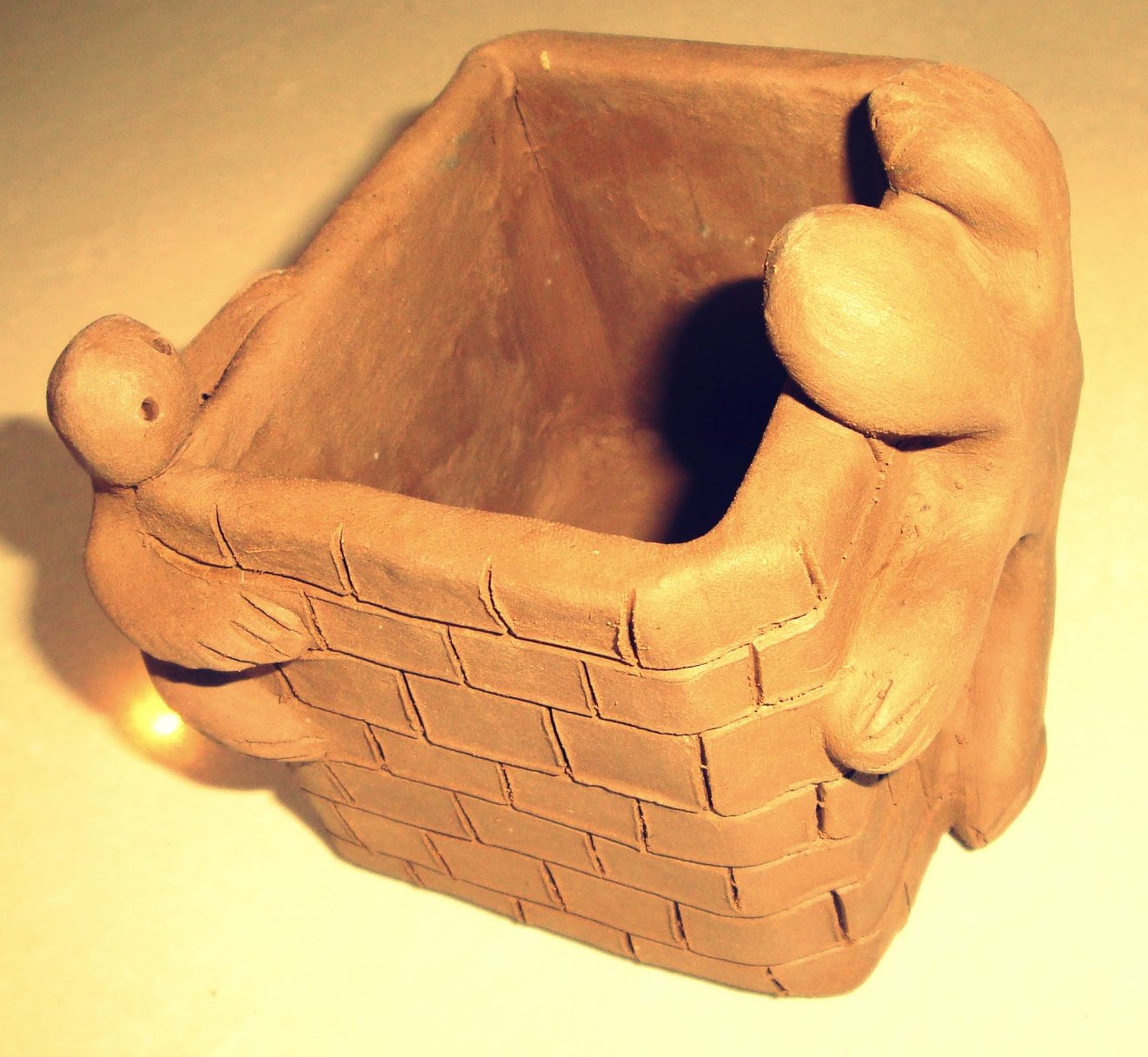 Square Vase: Slab Building Technique