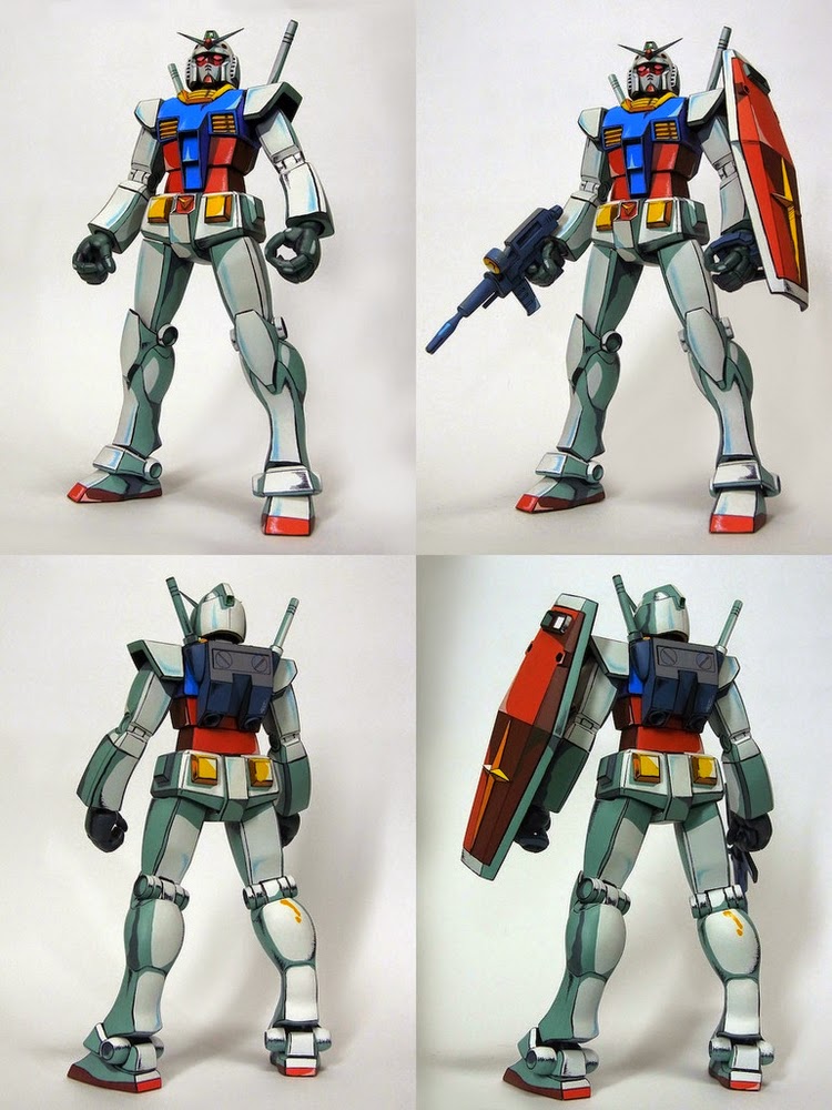 Custom Build: 1/100 RX-78-2 Gundam "Old Style 2D Anime Painting ver."