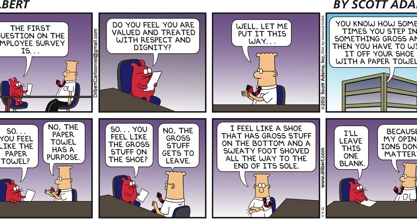 Whither Work?: Dilbert Completes an Employee Survey