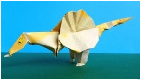Origami Dinosaur : SPINOSAURUS ~ Easy Paper Origami
