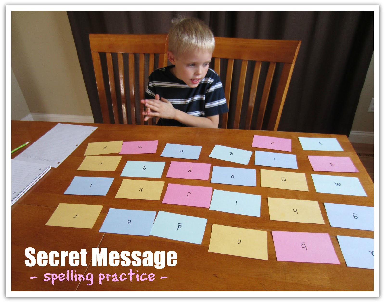 Relentlessly Fun, Deceptively Educational: Secret Message Spelling Practice
