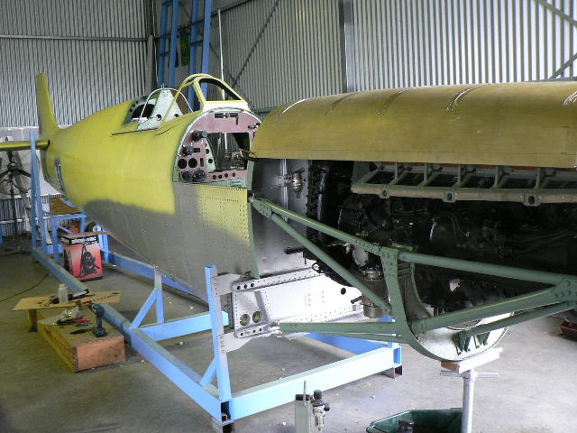 Pays Spitfire Mk9 MH603: MH603 Spitfire Restoration so far.