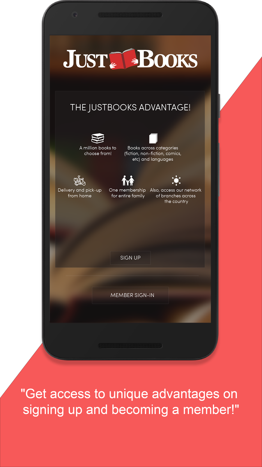 UI-UX Design for JustBooks Android App- Using Adobe Illustrator