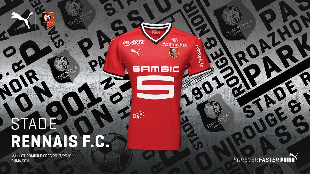 Puma Stade Rennais 17-18 Home Kit Released - Footy Headlines