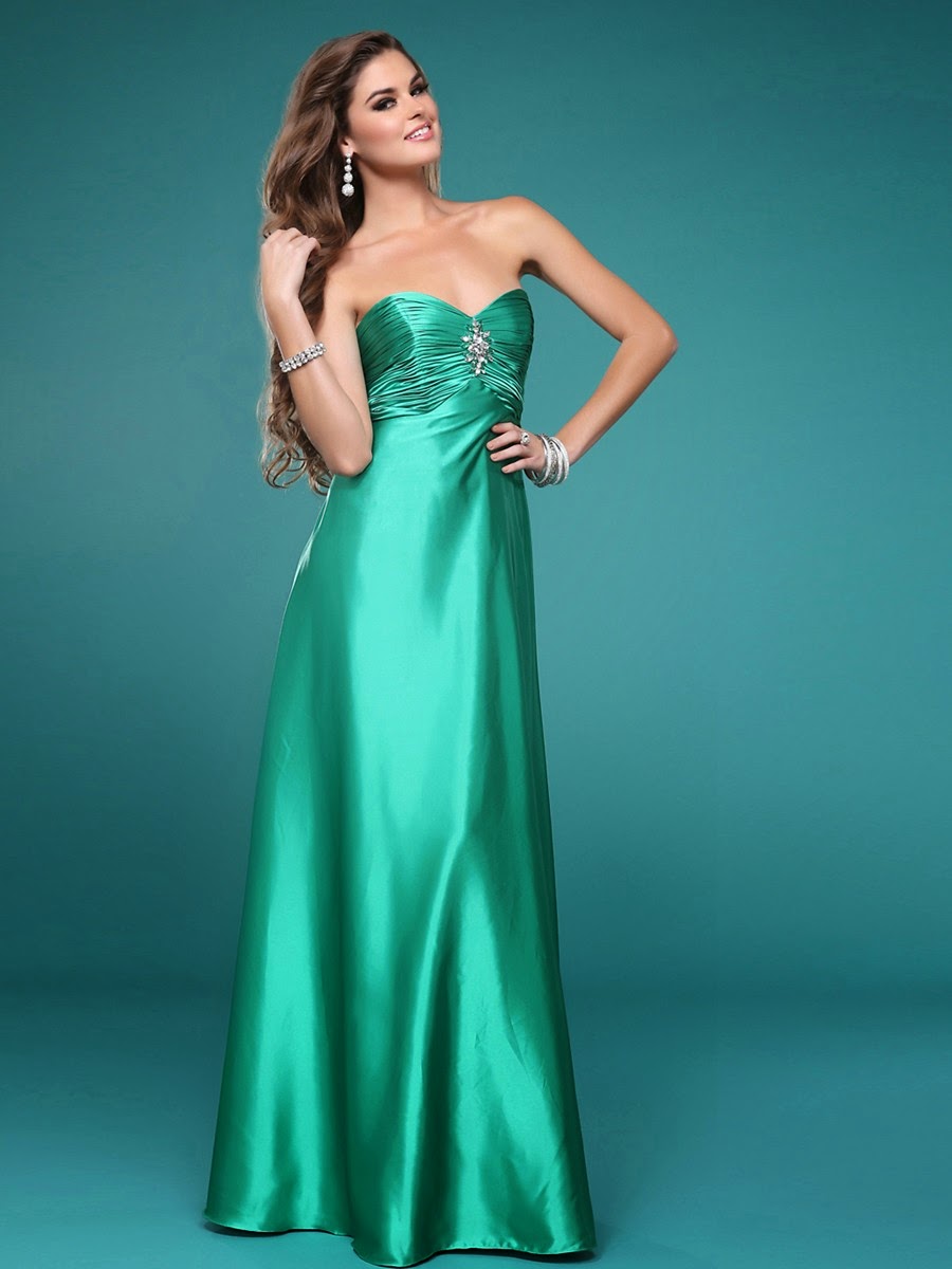 TOPTENFASHIONNEW: ROYAL BLUE SHEATH FLOOR LENGTH STRAPLESS DRESS