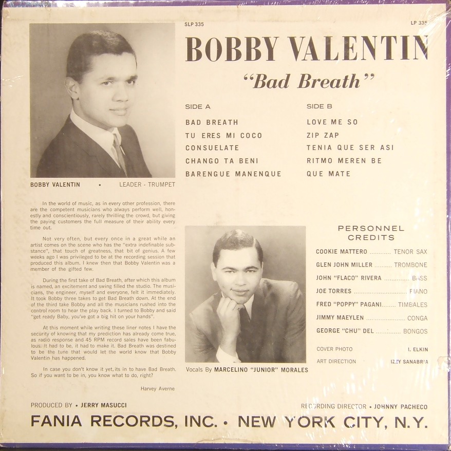 EL PUNTO SALSERO: BOBBY VALENTIN