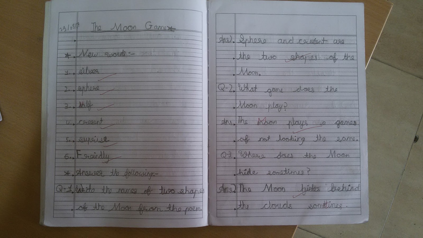 Grade-2 Podar International School, Gandhingar: Grade 2 A, C & D Work ...