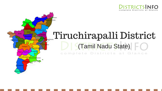 Tiruchirapalli District With Talukas in Tamil Nadu State