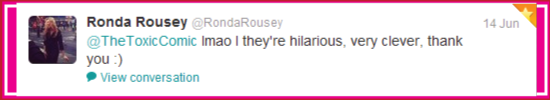 Toxic Comic: Ronda Rousey Memes