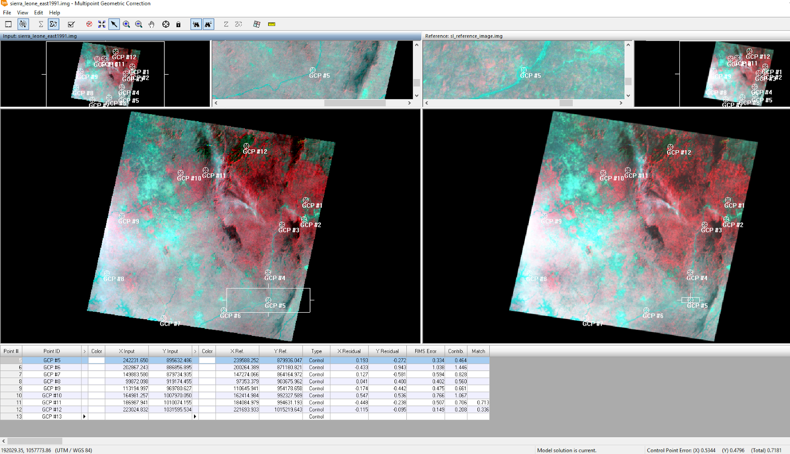 GEOG 338: REMOTE SENSING Skills/Knowledge: LAB 6: Geometric Correction