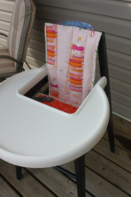Daydreams of Quilts: Reversible High Chair Cover with storage pocket ...
