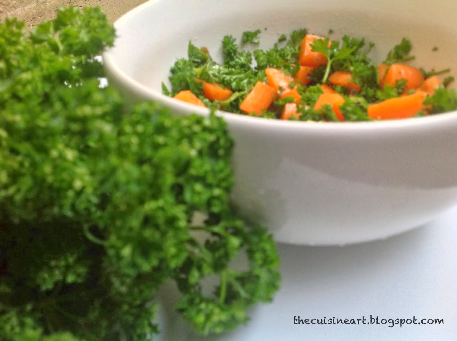 the cuisine art: Carrot Parsley Salad