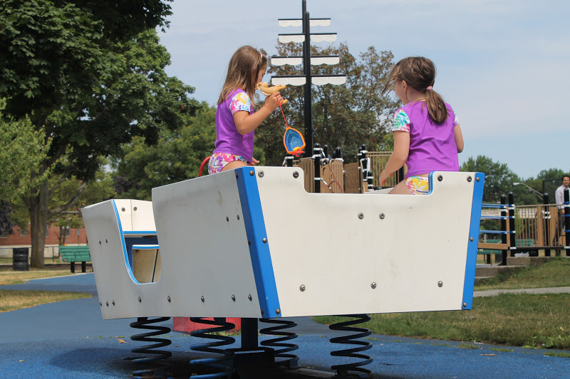Playground Hopping: Southie's Green Seaweed. The Dorothy Curran Playground.