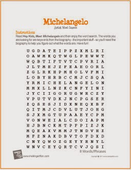Schooling At Home Happenings: Famous Artists: Mini Study- Michelangelo