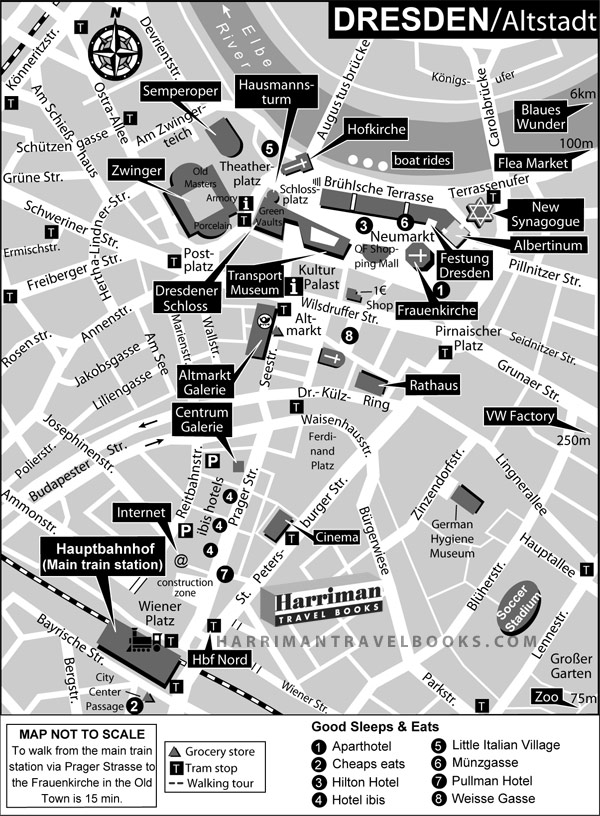 Map of Dresden, Germany