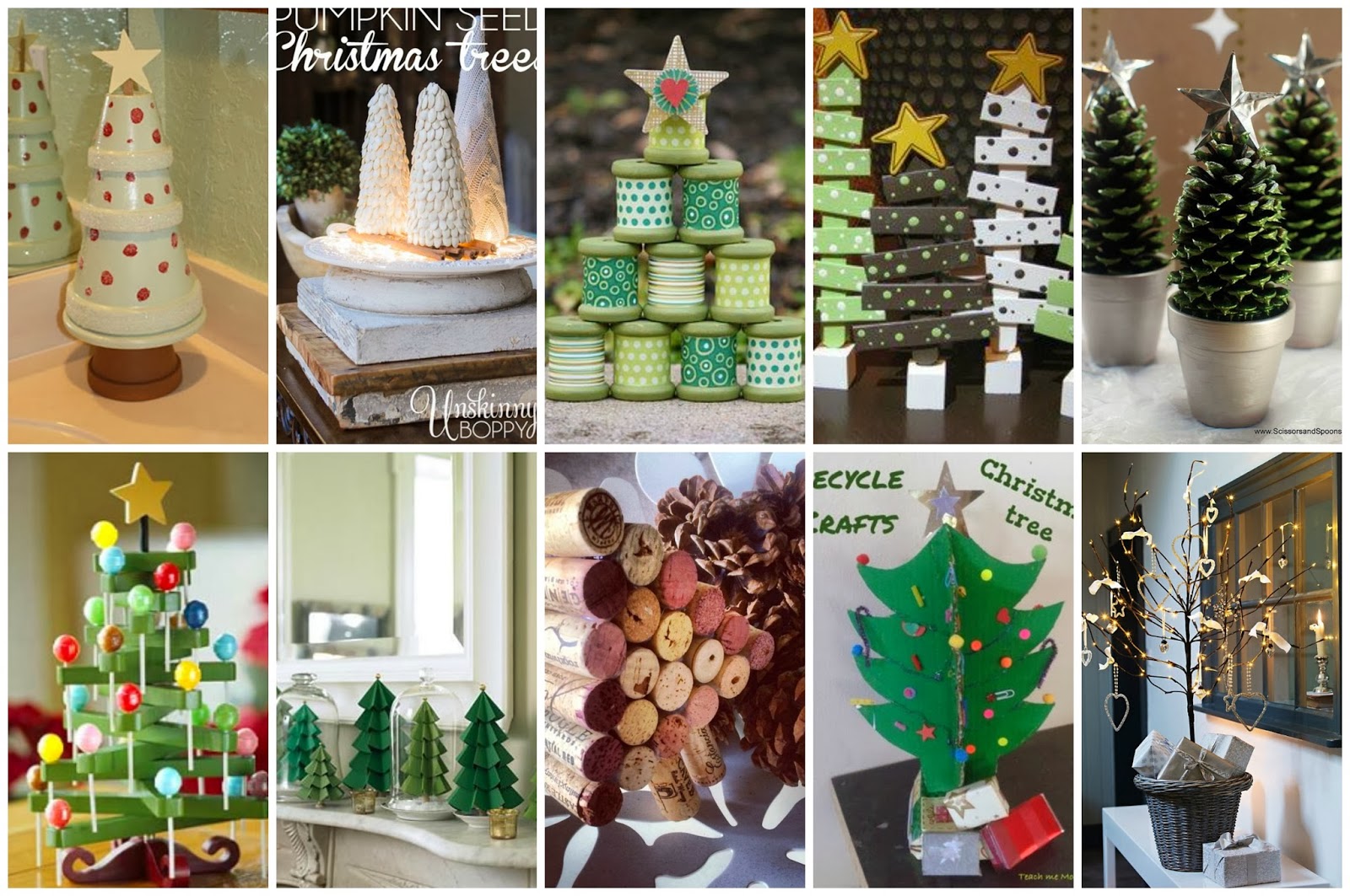 Recursos:30 ideas DIY para crear árboles de Navidad - Paperblog